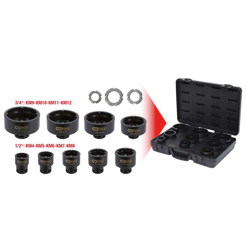 KM Bearing Locknut Socket Set, Internal Spigot – NEWMAN TOOLS SHOPPING CART