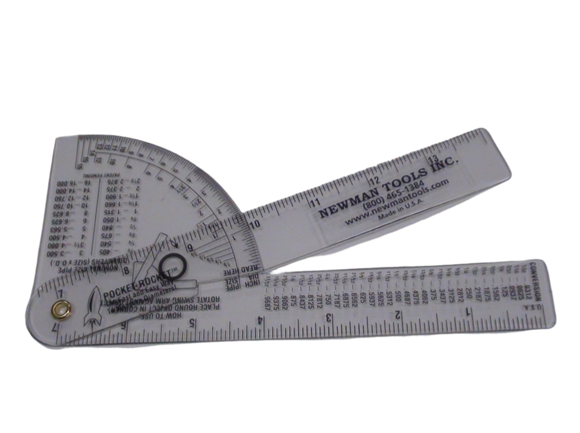 Diameter Caliper Oregon Rule Co. Pocket Rocket Pipe Caliper & Ruler ...