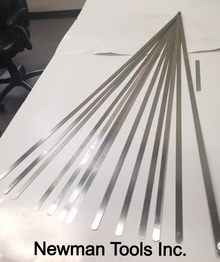 12" Extra Long Steel Feeler Gage Set – NEWMAN TOOLS SHOPPING CART